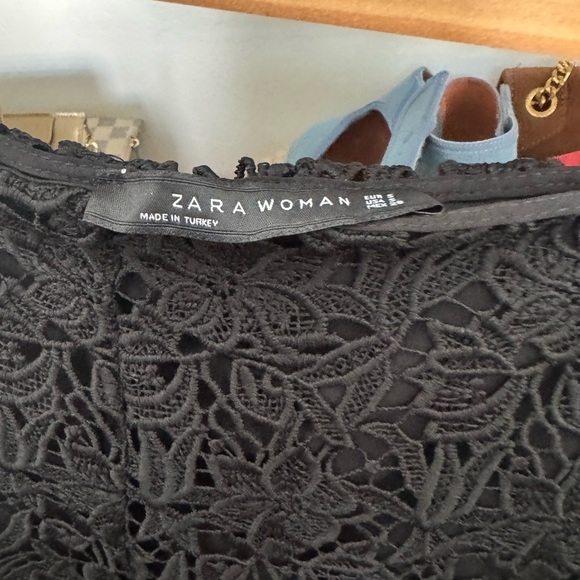 Zara | Skirts | Zara Elegant Black Lace Midi Skirt | Poshmark